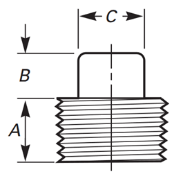 ASME B16.11 Stainless Steel High Pressure Fittings Square Head Plug F316