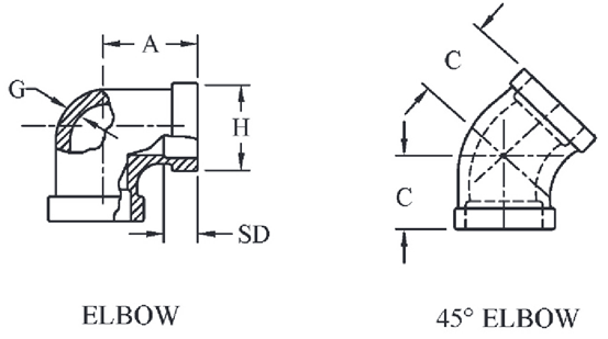 Cast SW Socket Welding Elbow , AISI 304 MSS SP-114 CL1000 SS Pipe Fittings