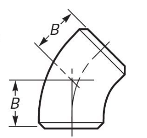 BW 45 Degree Long Radius Elbow WP UNS S31803 Duplex Stainless Steel ...