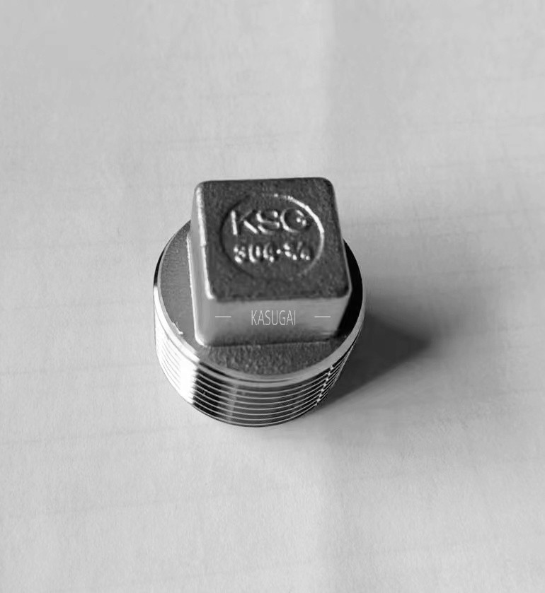 Cast Threaded Square Head Plug Stainless Steel Pipe Fittings MSS SP-114 ...