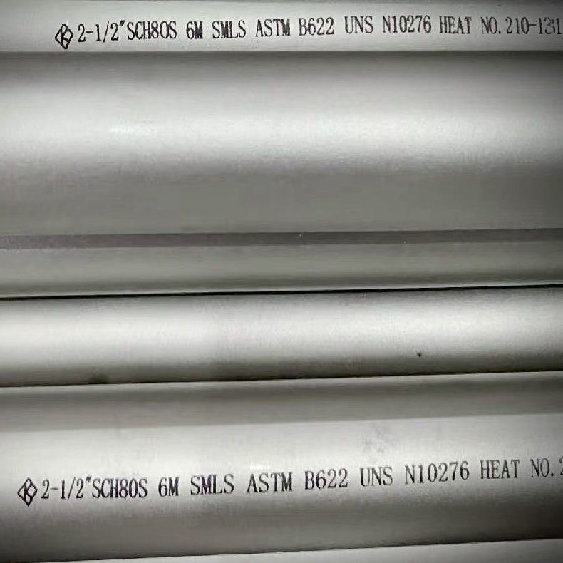 Sch5S Hastelloy C276 Seamless Pipe , ASTM B622 6m Stainless Steel Pipe