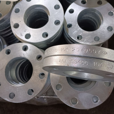 10K Carbon Steel Flange SS400 JIS B2220 RTJF Blind Ring Type Joint Fitting