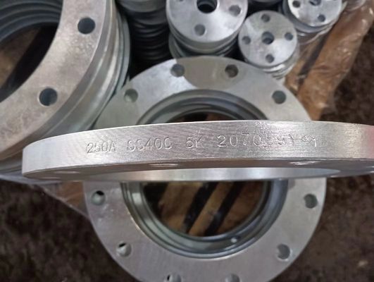 SS400 JIS B2220 Flange , 5K 400A Carbon Steel Flat Face Flange
