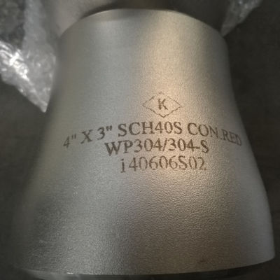Stainless Steel 8 X 6 Eccentric Reducer , WP304 WP316L Butt Weld Pipe ...