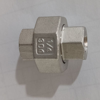 ASME B1.20.1 Stainless Steel Threaded Union , Cast Conical Pipe Union ...